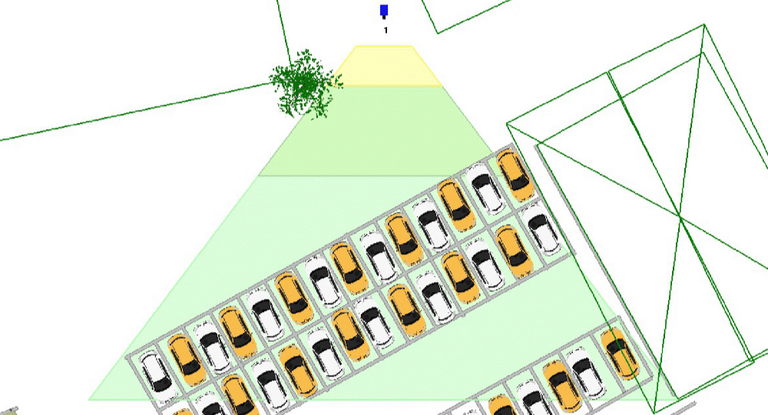 Parquery provides camera view simulations for every new project